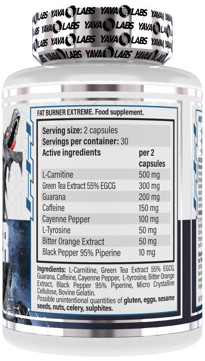 FAT BURNER 60 CAPSULES YAVA LABS – 2GO Protein